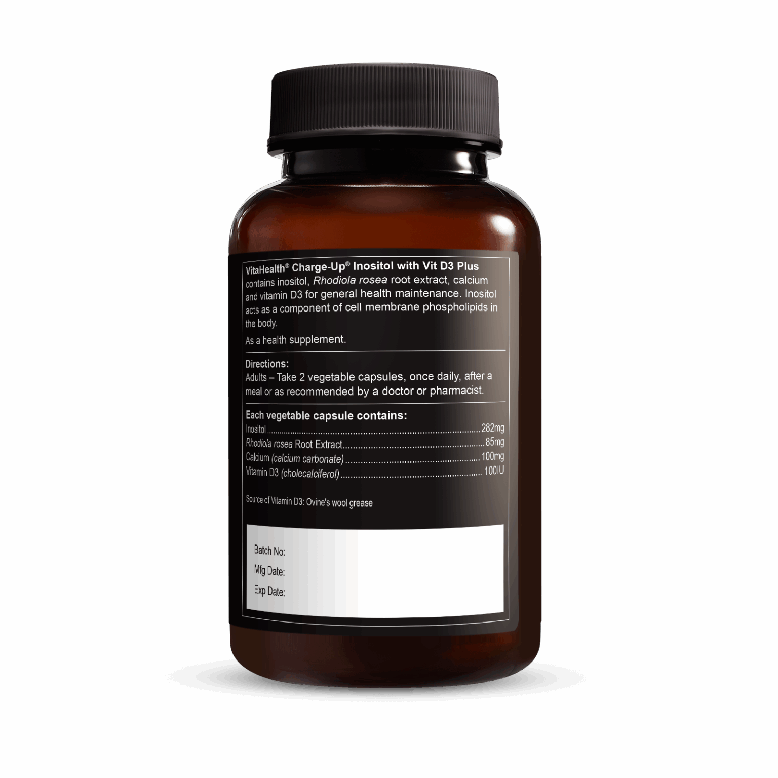 Charge-Up Inositol with Vit D Plus - VitaHealth Malaysia
